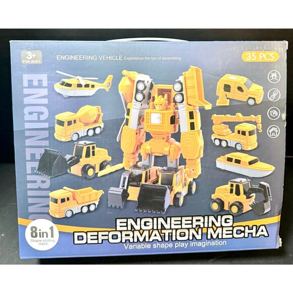 Unbranded | Toys | Magnetic Transform Engineering Car Assembled ...